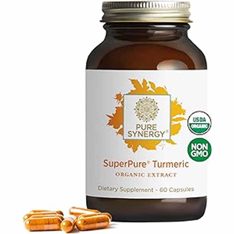 SuperPure Turmeric Organic Extract Capsules, Pure Synergy