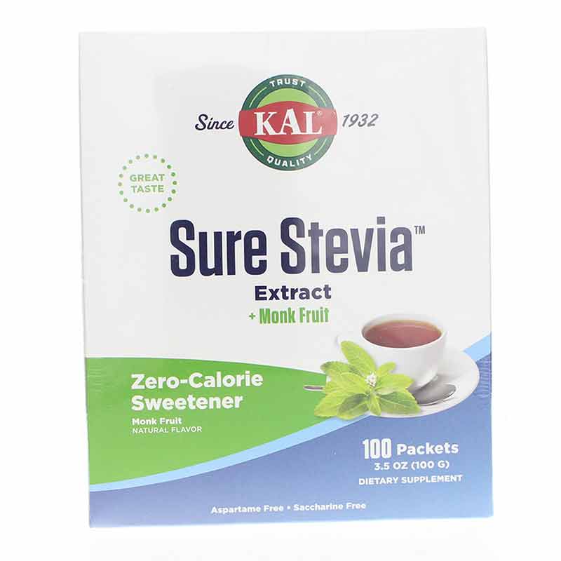 Sure Stevia Plus Monk Fruit Powder, Kal