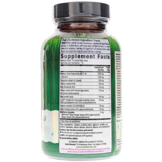 Testosterone UP RED, Irwin Naturals