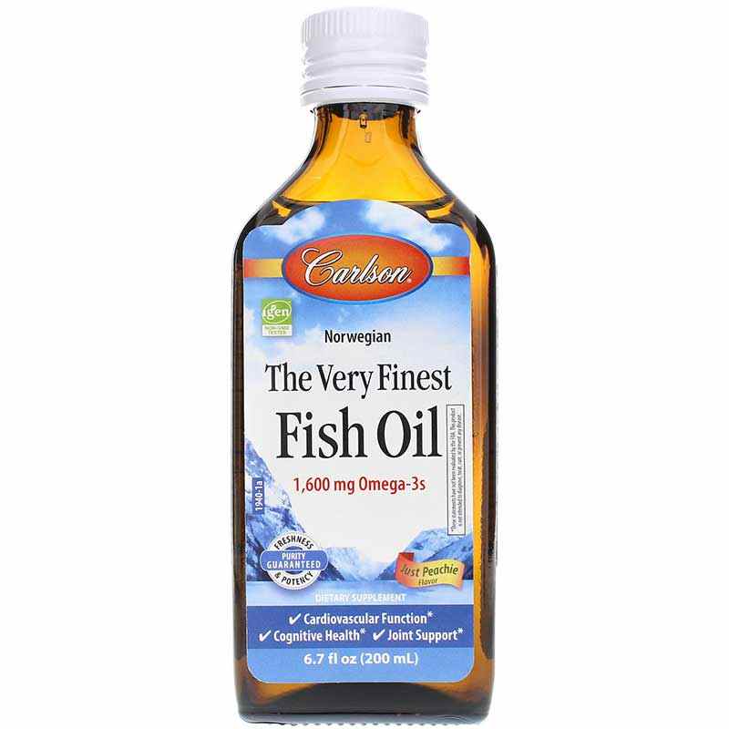 The Very Finest Fish Oil Liquid 1600 Mg Omega-3s, Carlson Labs