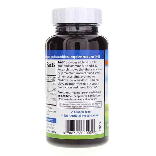 Tri-B Vitamin B Complex, Carlson Labs