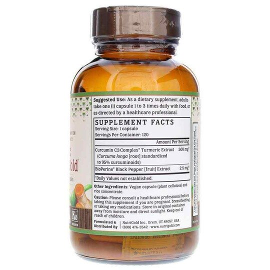 Turmeric Curcumin Gold 500 Mg, NutriGold