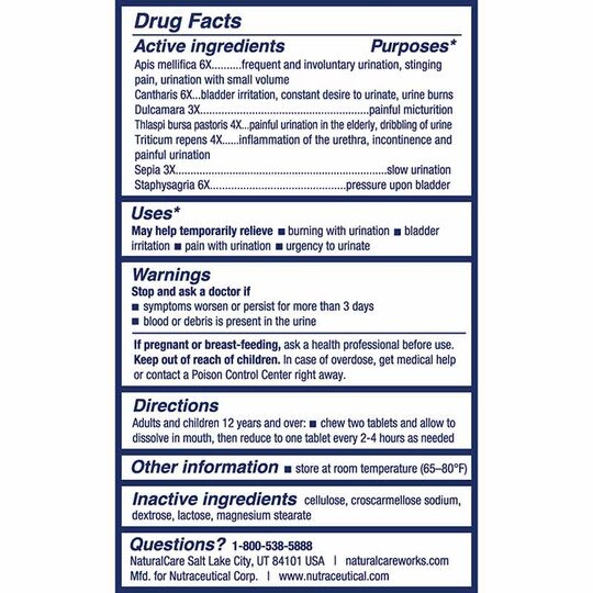 UTI Care Tablets, NaturalCare