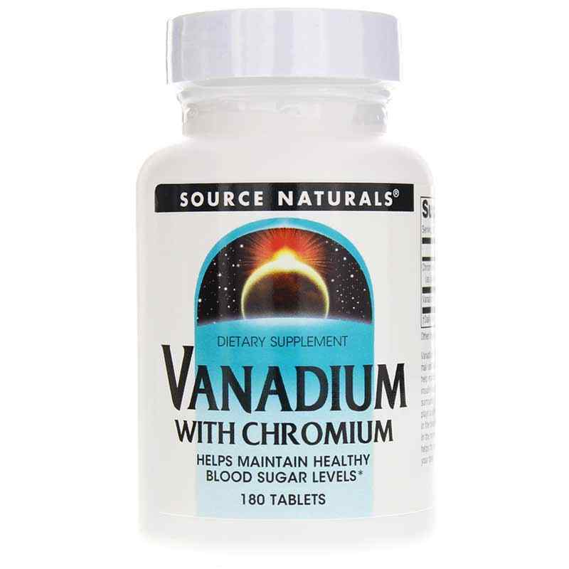 Vanadium with Chromium, Source Naturals