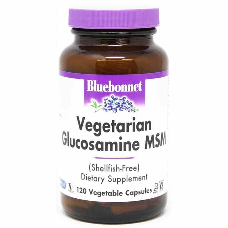 Vegetarian Glucosamine MSM Shellfish Free, Bluebonnet