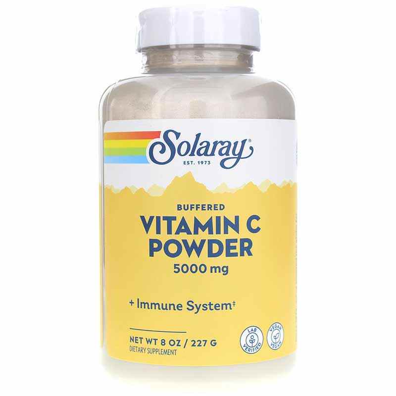 Vitamin C Powder 5000 Mg Buffered, Solaray