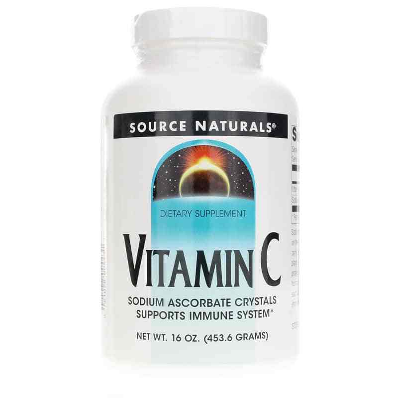 Vitamin C Sodium Ascorbate Crystals, Source Naturals