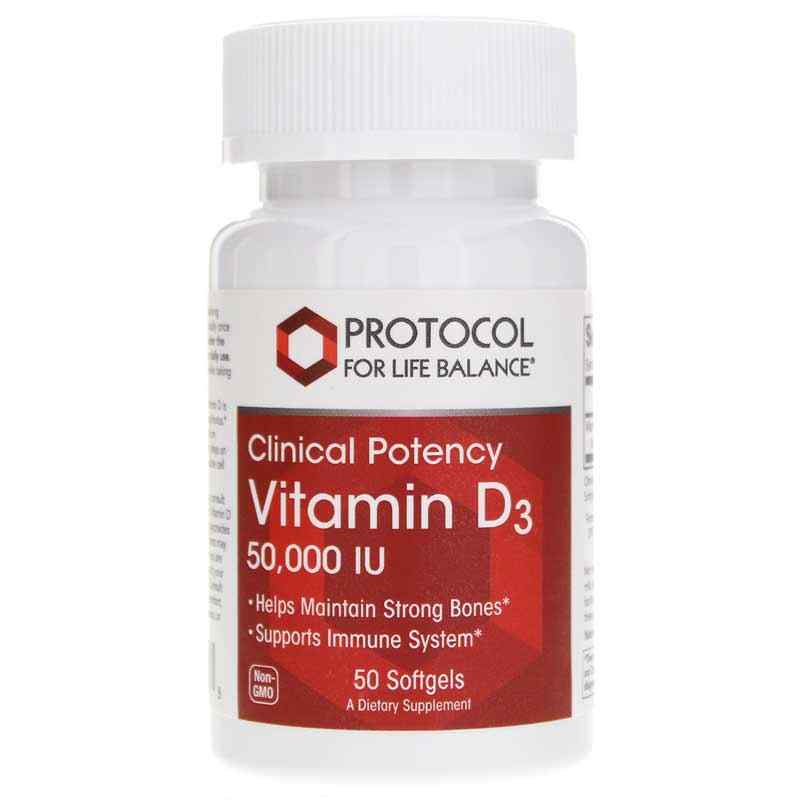 Vitamin D3 50,000 IU, Protocol For Life Balance
