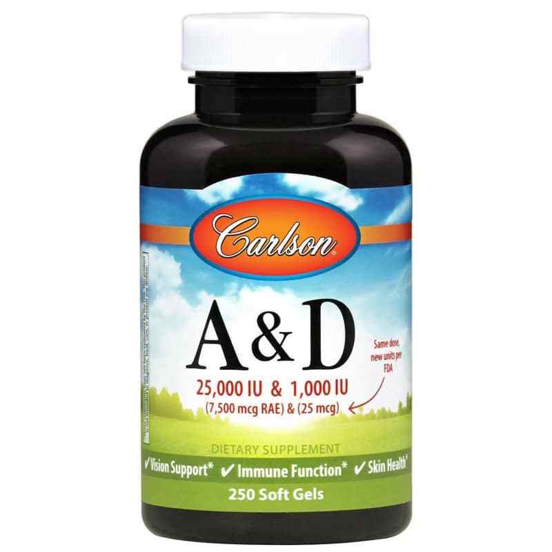 Vitamins A & D, Carlson Labs