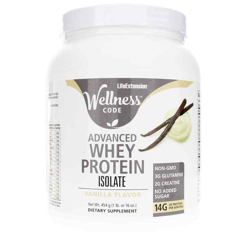 Wellness Code Advanced Whey Protein Isolate, Life Extension