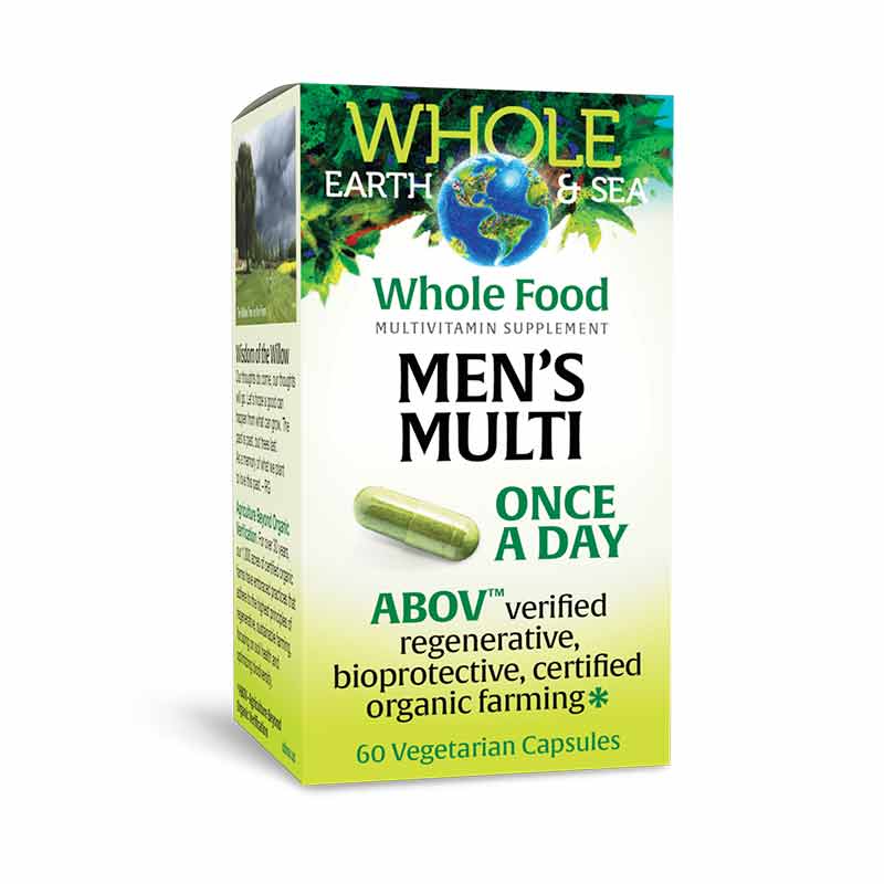 Whole Earth & Sea Men's Multi Once a Day, 60 Veg Capsules, Natural Factors