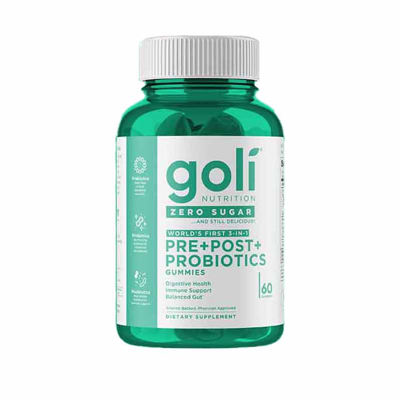 Zero Sugar Pre+Post+Probiotics, Goli Nutrition