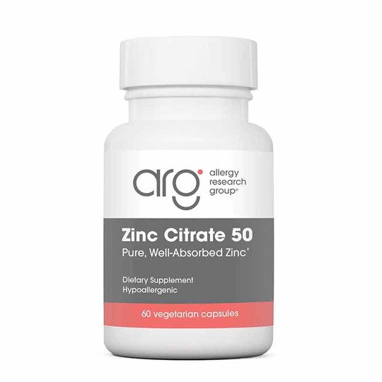 Zinc Citrate 50 Mg, Allergy Research Group