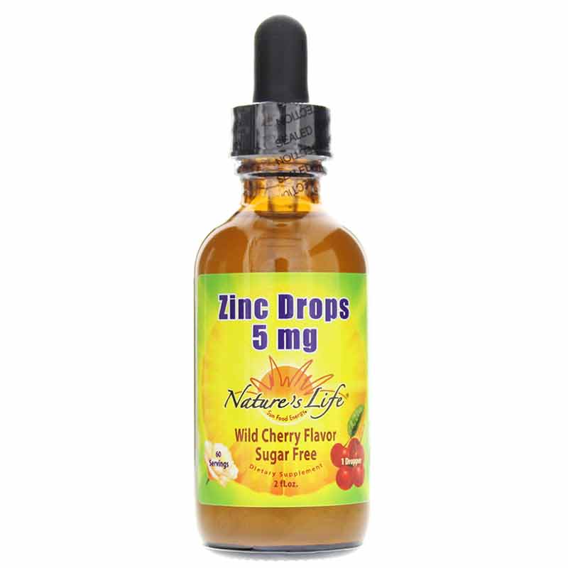 Zinc Drops 5 Mg, Nature's Life